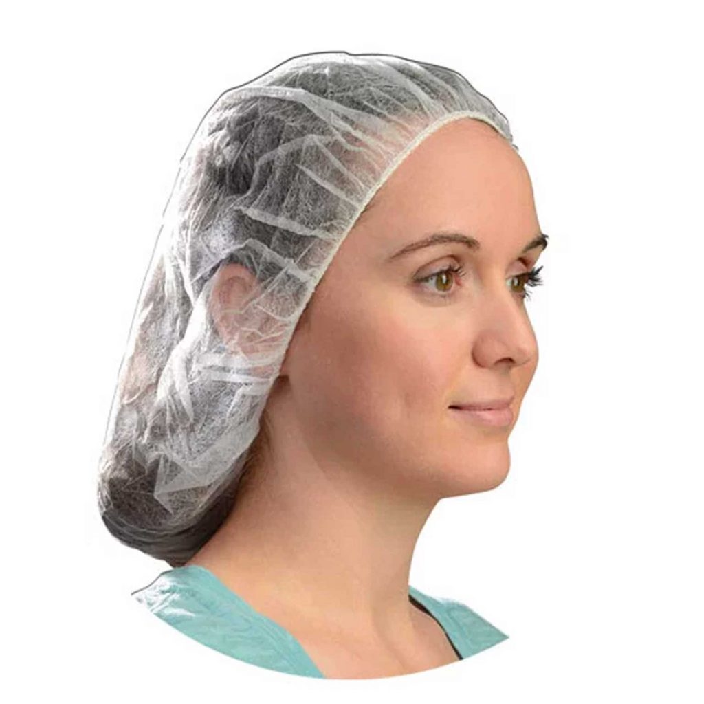 Disposable Bouffant Cap, Blue 21″ or 24″ inch - Cannaobe Labs